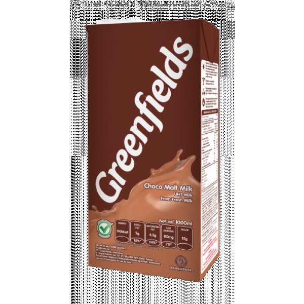 Dutalia - GREENFIELDS MILK UHT CHOCO MALT BA 1 LTR