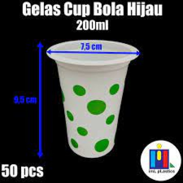 Dutalia - CUP BOLA MRH,HJ 200ML (50)PC/PAK