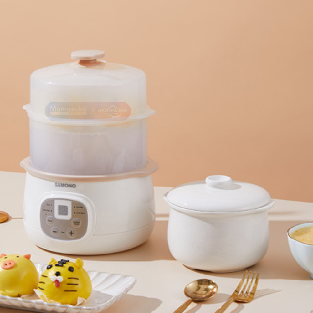 Mamasuka Kitchenstore - SAMONO SLOW COOKER MPASI BABY SW-SC08