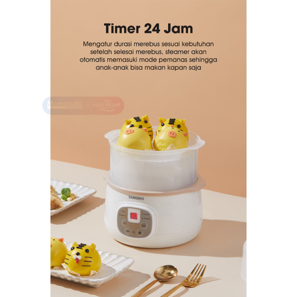 Mamasuka Kitchenstore - SAMONO SLOW COOKER MPASI BABY SW-SC08