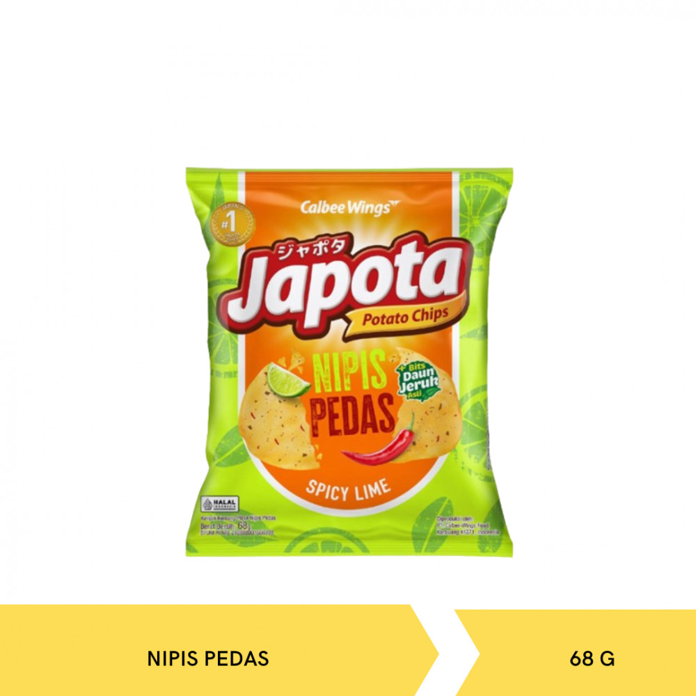 Mega Swalayan - JAPOTA POTATO CHIPS NIPIS PEDAS 68G X 30
