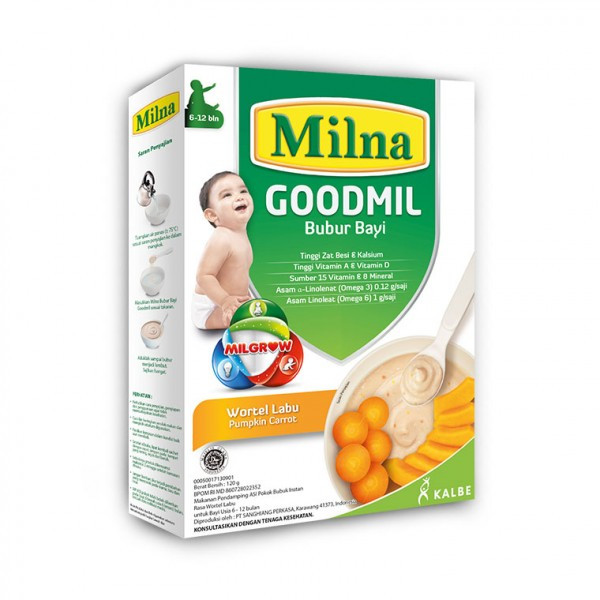 Mega Swalayan - MILNA GOODMIL 6+ WORTEL LABU 120G