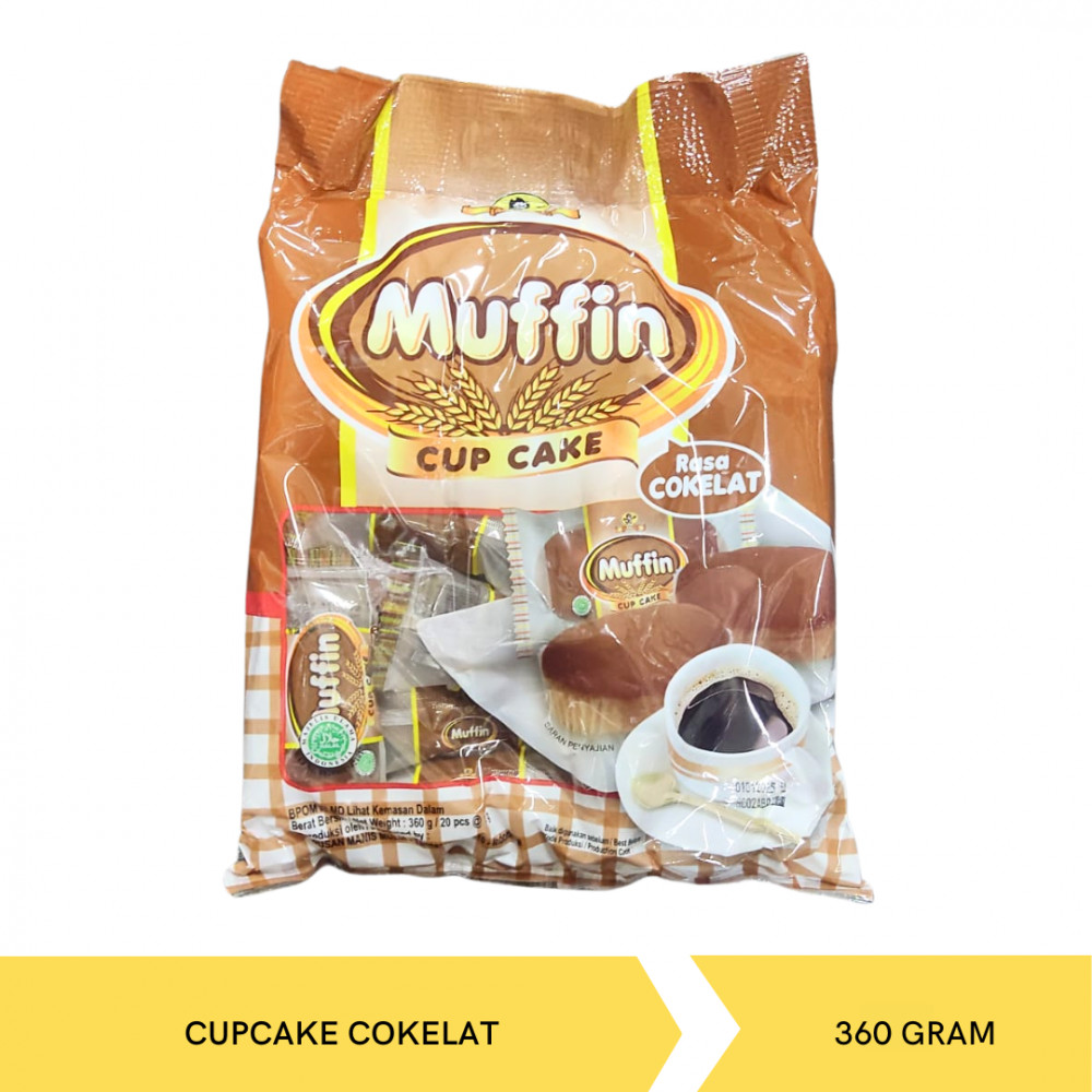 Mega Swalayan - PUSAN MUFFIN CUPCAKE COKELAT 360G X 8