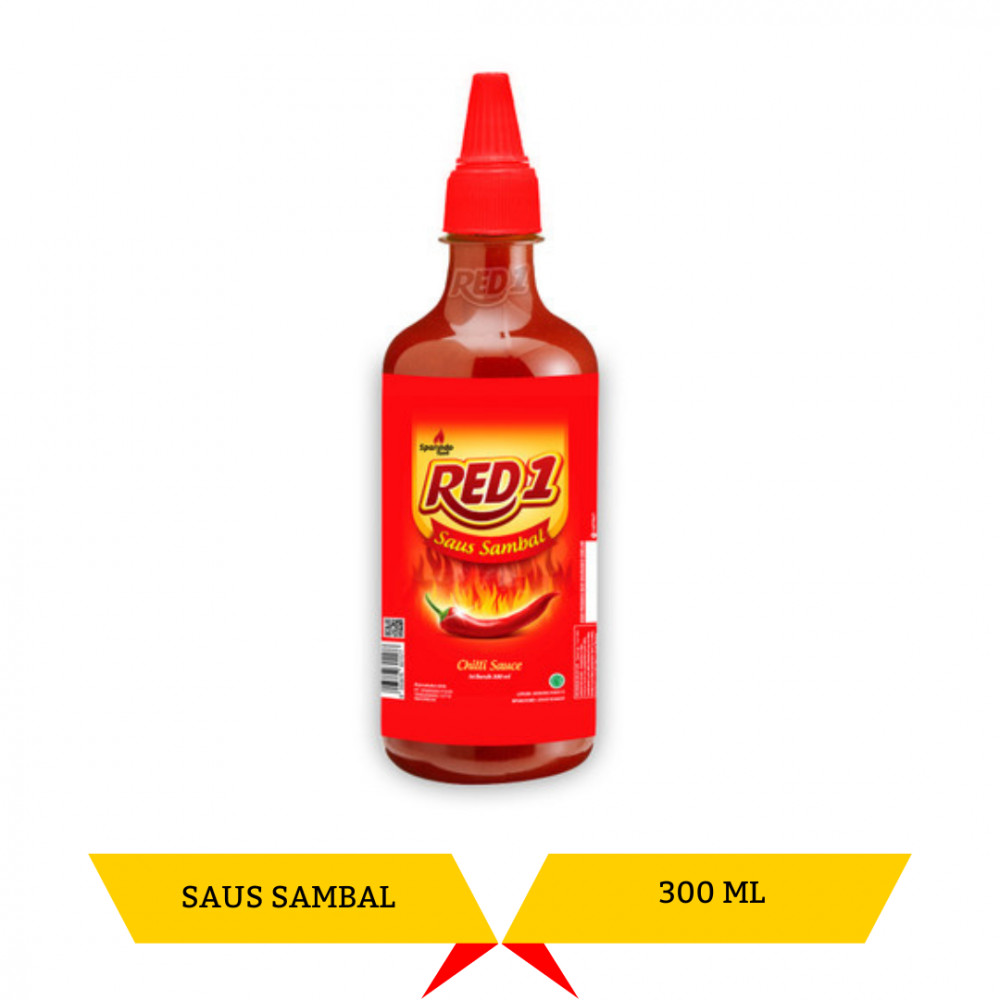 Mega Swalayan - RED-1 SAUS SAMBAL BTL PET 300ML X 12