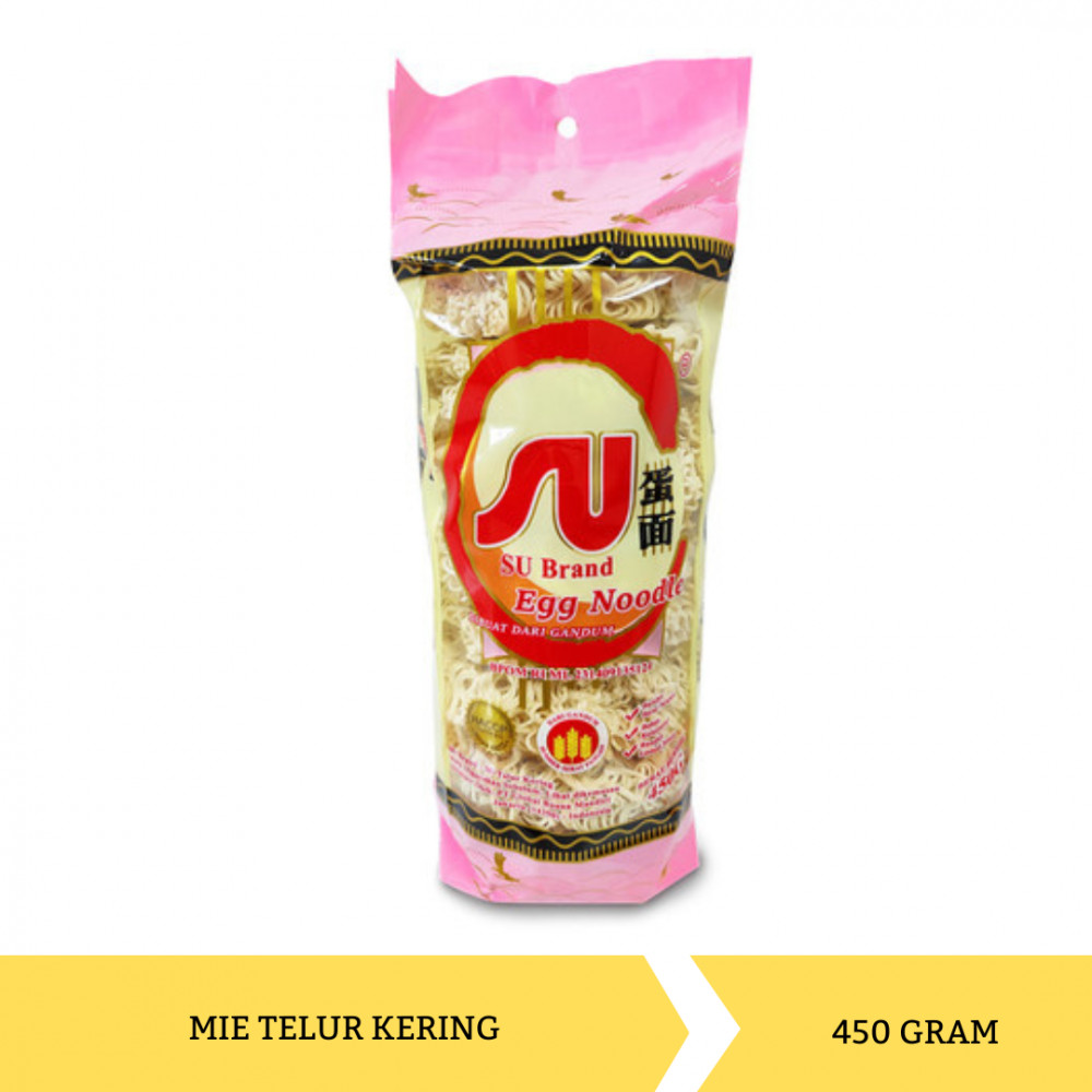 Mega Swalayan - SU BRAND MIE TELUR KERING 450G X 12