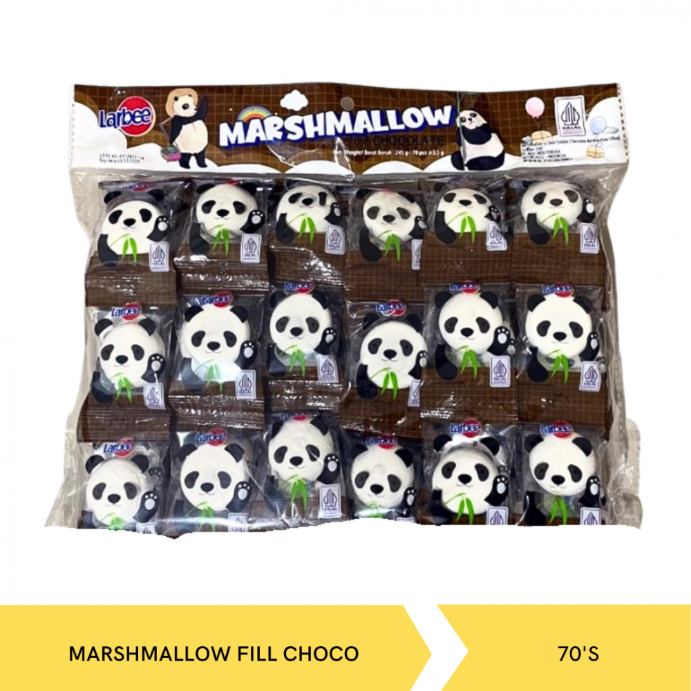 Mega Swalayan - LARBEE MARSHMALLOW FILL CHOCO 3,5G/70`S X 30