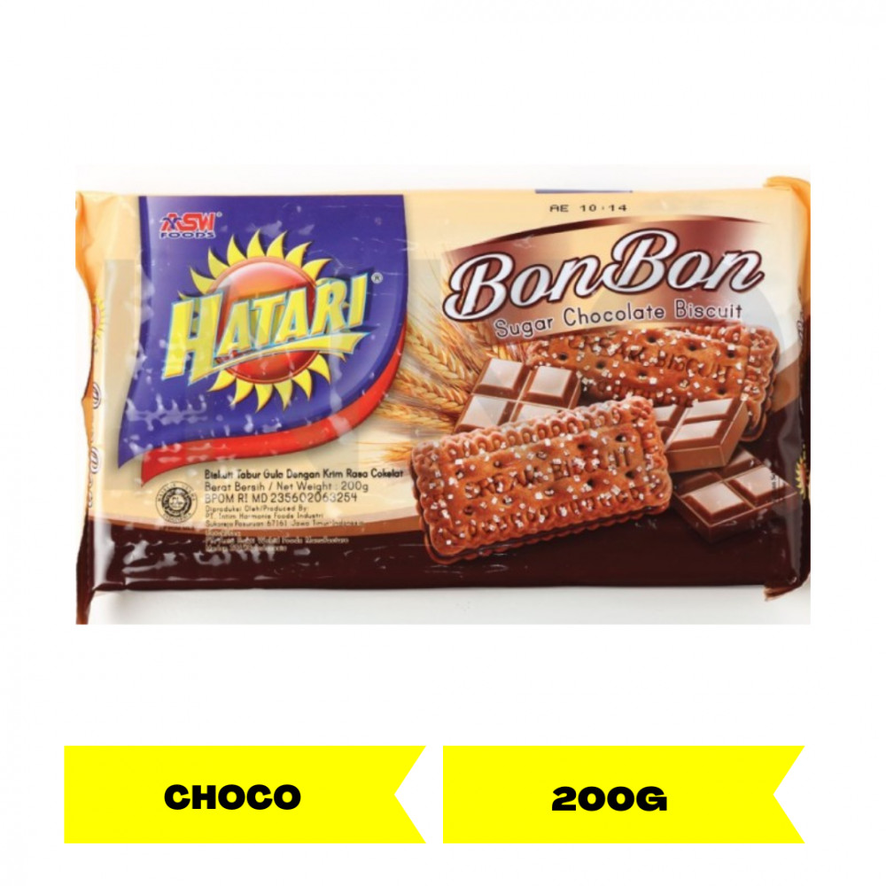 Mega Swalayan - HATARI BISCUIT BONBON SUGAR CHOCO 190G X 21