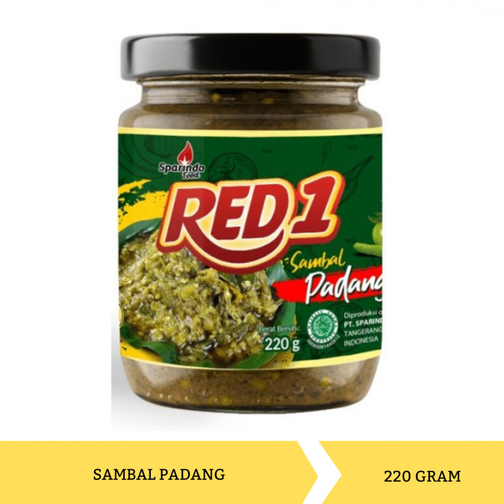 Mega Swalayan - RED-1 SAMBAL PADANG JAR 220G X 24