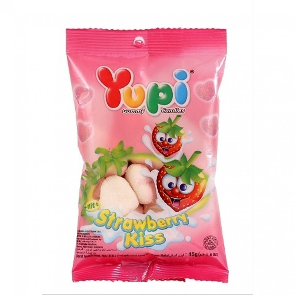 Mega Swalayan - YUPI STRAW KISS 45G X 72