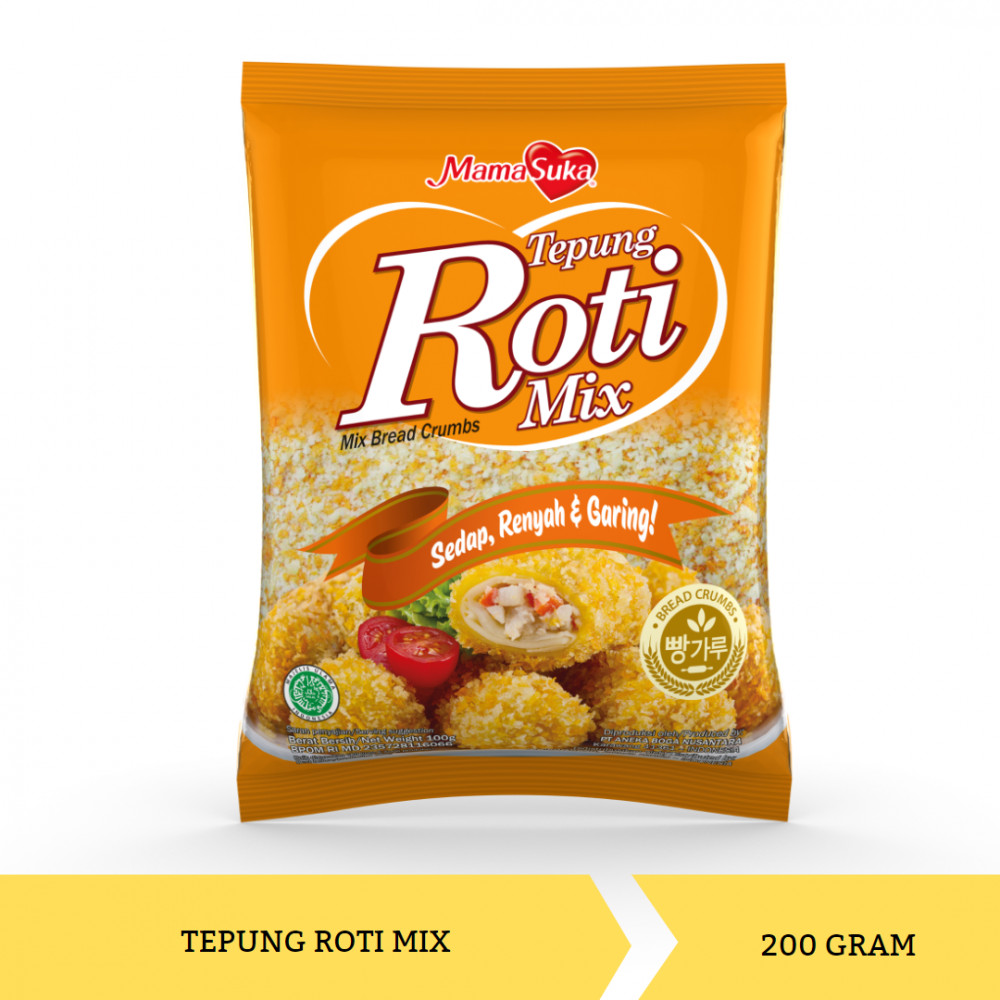 Mega Swalayan - MAMASUKA TEPUNG ROTI MIX 200G X24