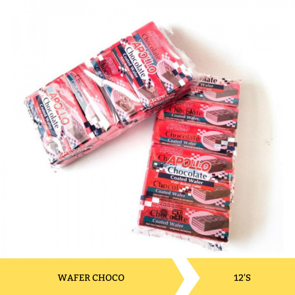 Mega Swalayan - APOLLO WAFER CHOCO PACK/12`SX 48 #1040