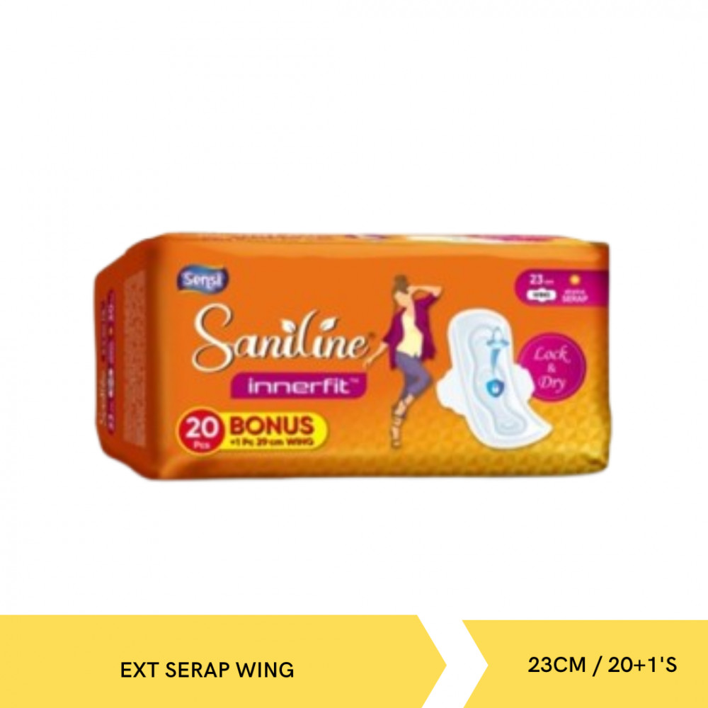 Mega Swalayan - SENSI SANILINE EXT SERAP WING 23CM/20+1`SX24