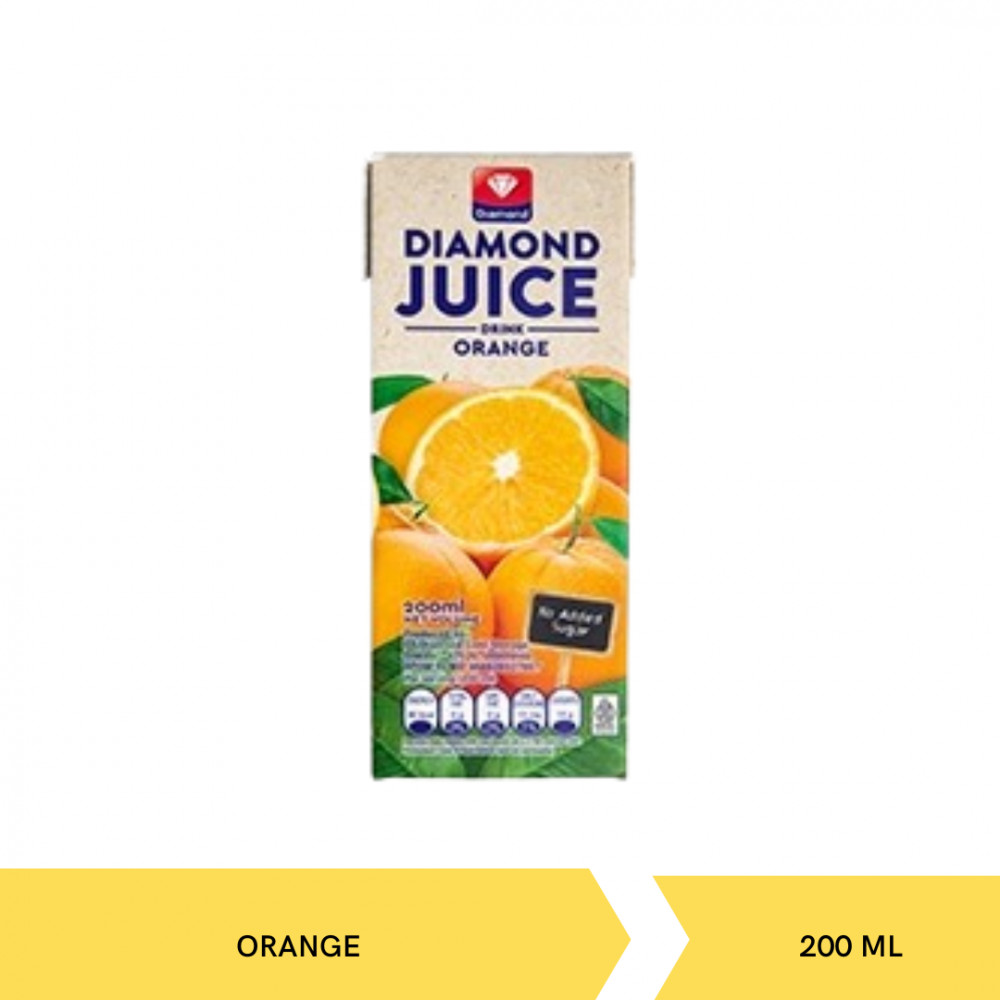 Mega Swalayan - DIAMOND JUICE ORANGE 200ML X 24