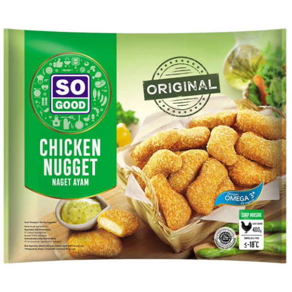 Mega Swalayan - SO GOOD CHICKEN NUGGET ORIGINAL 400G