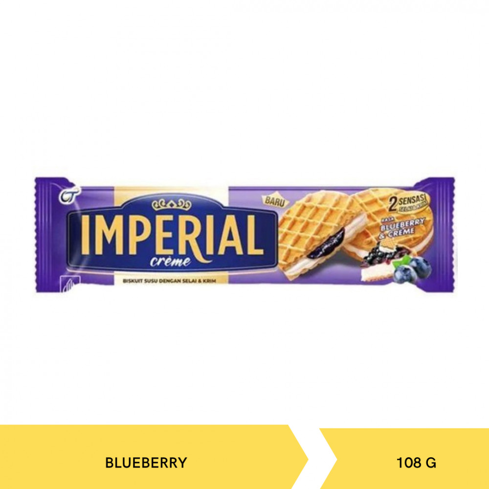 Mega Swalayan - IMPERIAL CREME BLUEBERRY 108G X 24