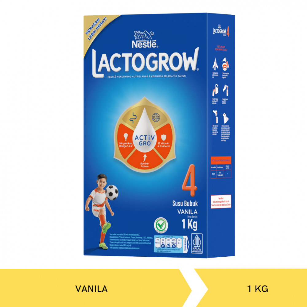 Mega Swalayan - LACTOGROW 4 VANILA 1KG X 12