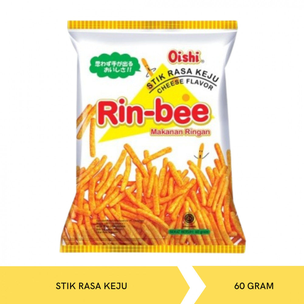 Mega Swalayan - OISHI RING BEE STIK RASA KEJU 60G X 24
