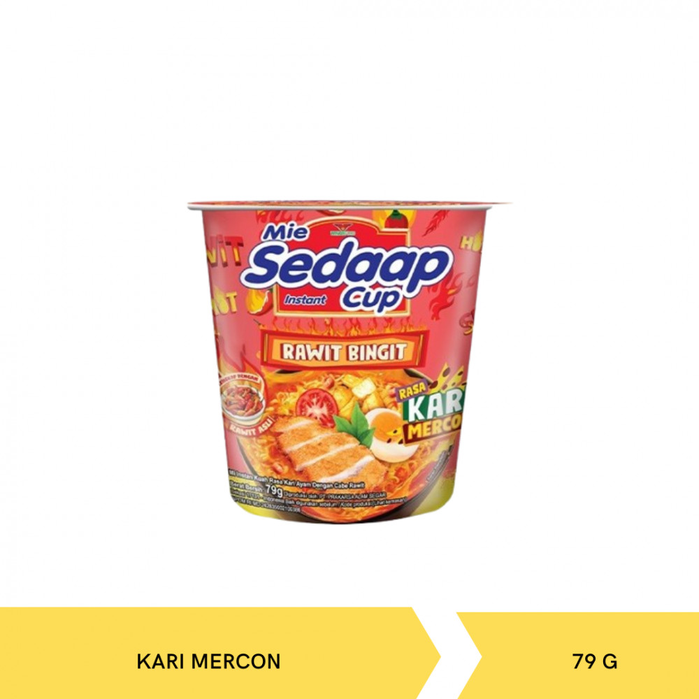 Mega Swalayan - SEDAAP MIE KARI MERCON CUP 79G X 12