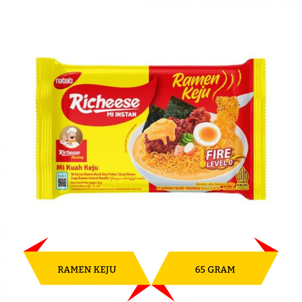 Mega Swalayan - RICHEESE MI RAMEN KEJU LV.0 65G X 40