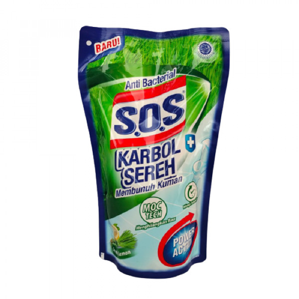 Mega Swalayan - SOS KARBOL SEREH LEMON POUCH 700ML X 12