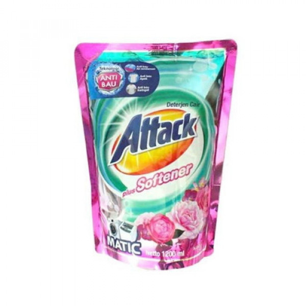 Mega Swalayan - ATTACK MATIC LIQ PLUS SOFTENER 1200ML X 6