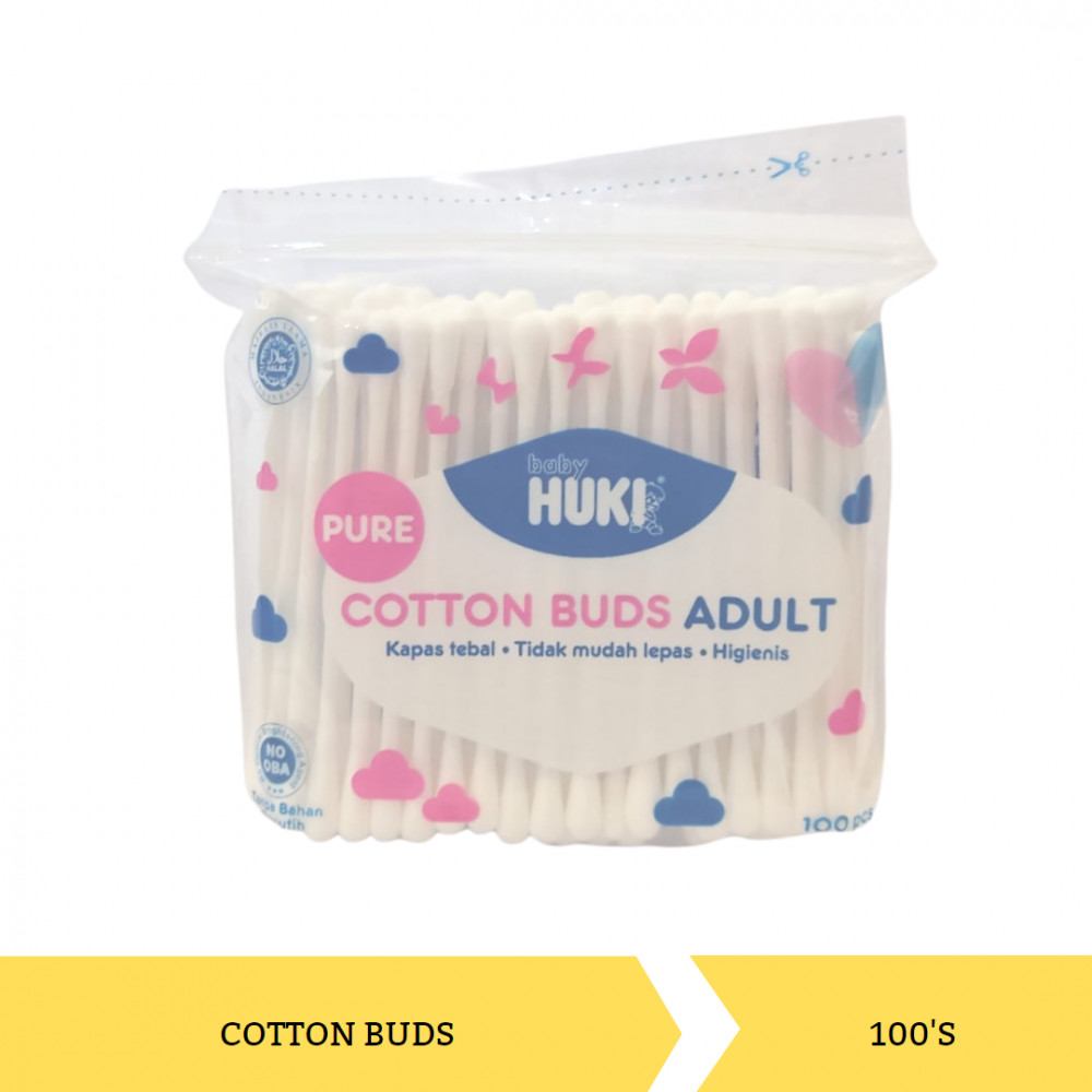 Mega Swalayan - HUKI CI0010 COTTON BUD ZAK 100S