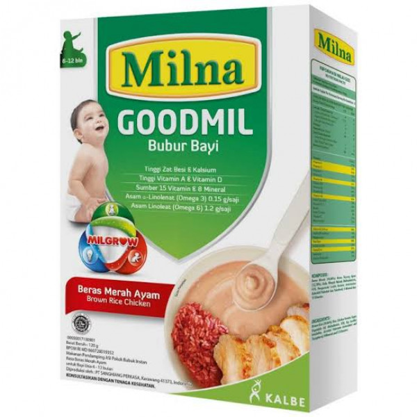 Mega Swalayan - MILNA GOODMIL 6+ BERAS MERAH AYAM 120G