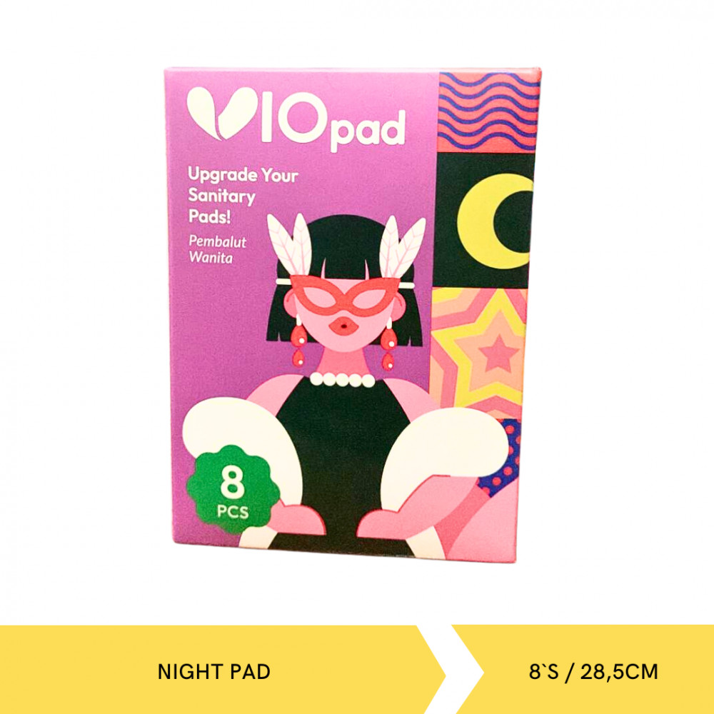 Mega Swalayan - VIO PAD NIGHT PAD KTK 8`S/28.5CM X 48