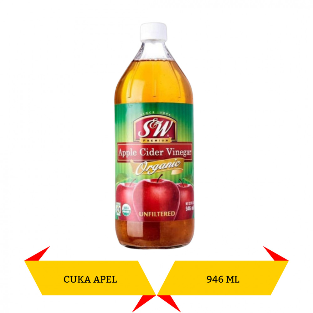 Mega Swalayan - S&W APPLE CIDER VINEGAR ORGANIC 946ML