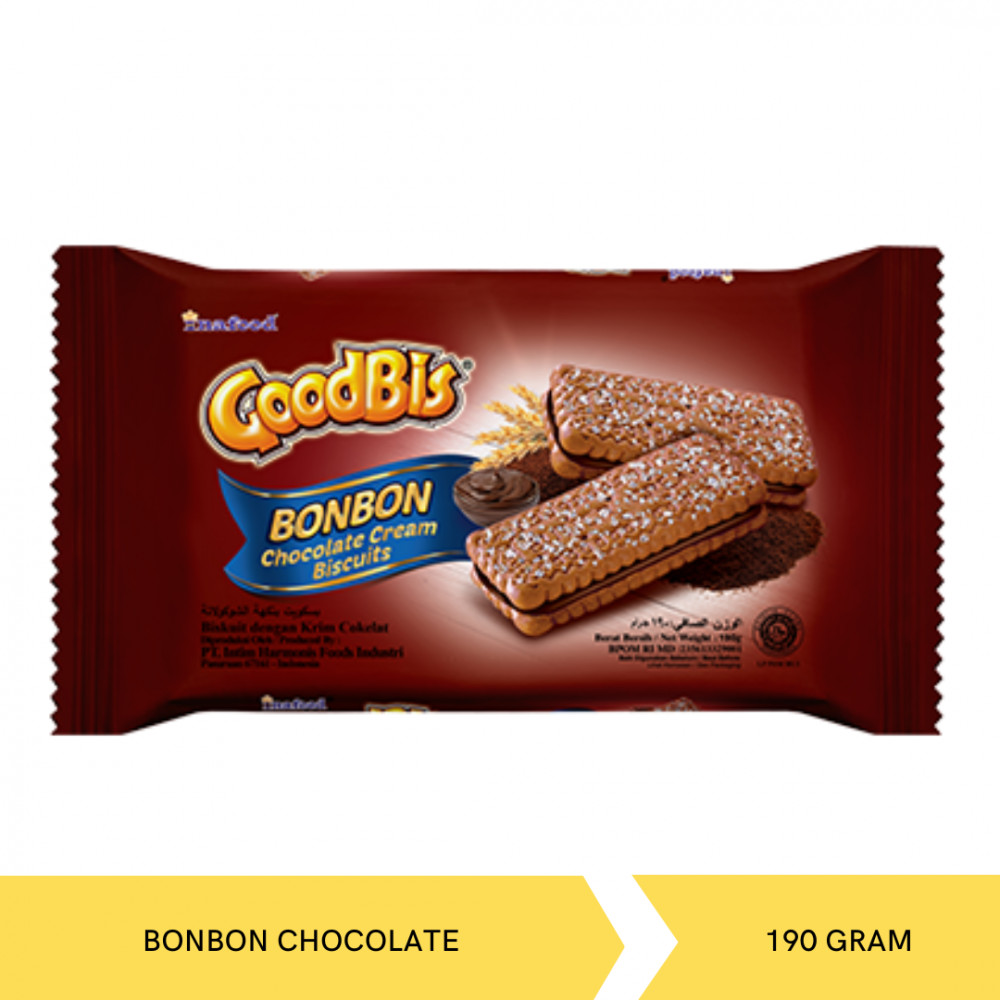 Mega Swalayan - INAFOOD GOODBIS BISC BONBON CHOCO 190G X 21