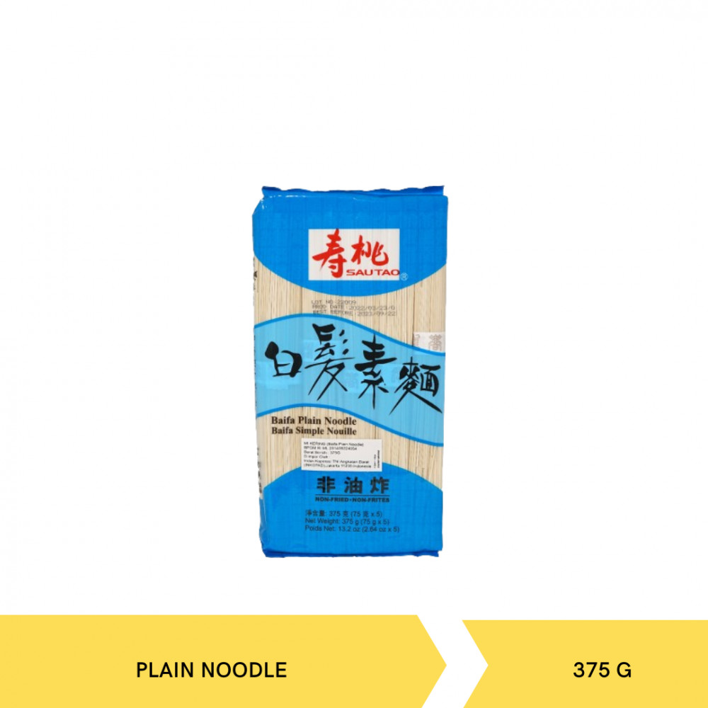 Mega Swalayan - SAU TAO 324 BAIFA PLAIN NOODLE 375G X 24