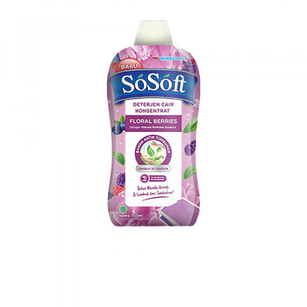 Mega Swalayan - SO SOFT LIQ DET FLORAL BERRIES BTL 700ML X 6