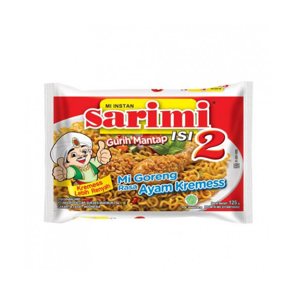 Mega Swalayan - SARIMI ISI 2 GORENG AYAM KREMES 125G X 24