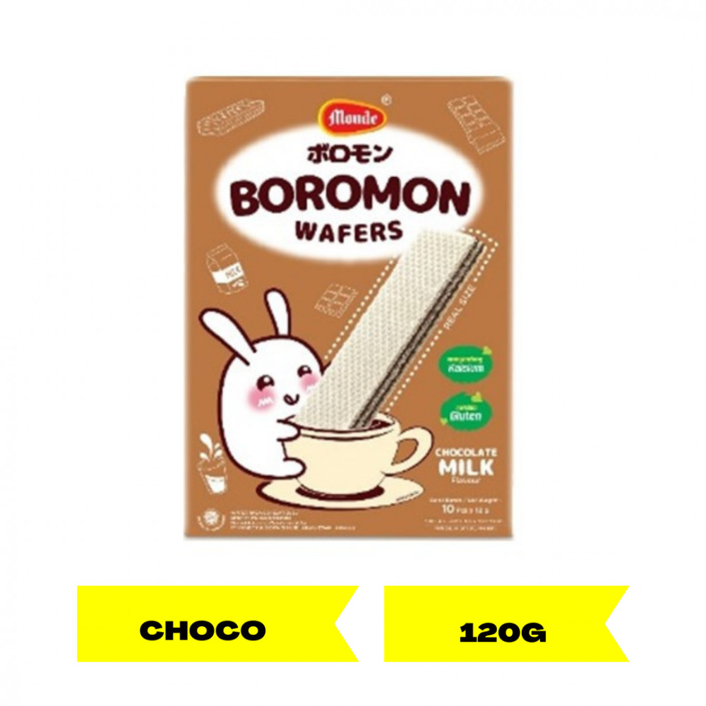 Mega Swalayan - MONDE BOROMON WAFER CHOCO KTK 120G X 24