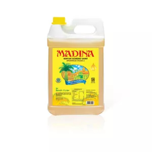 Mega Swalayan - MADINA MINYAK GORENG JERIGEN 5L X 4