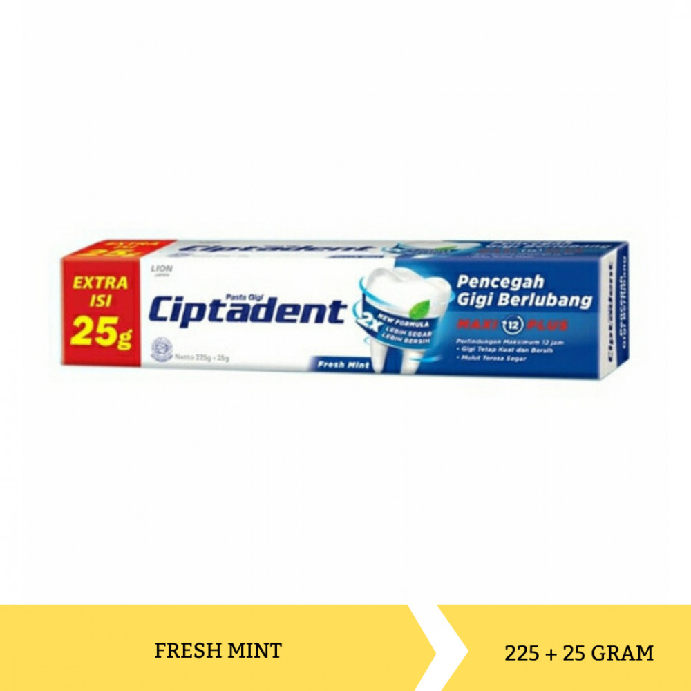 Mega Swalayan - CIPTADENT T.PASTE MAXI FRESHMINT 225+25G X 24