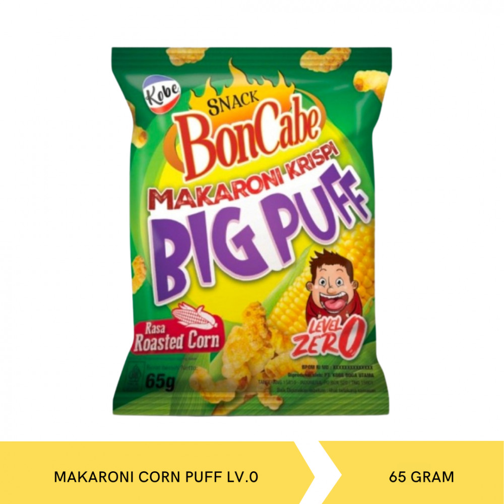 Mega Swalayan - KOBE BON CABE MAKARONI CORN PUFF LV.0 65GX24