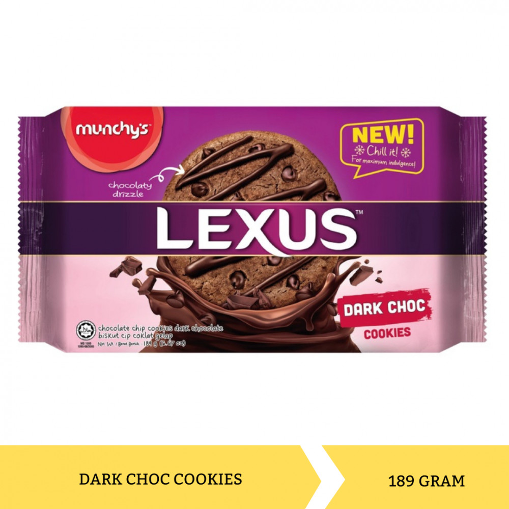 Mega Swalayan - LEXUS COOKIES DARK CHOC 189G X 12