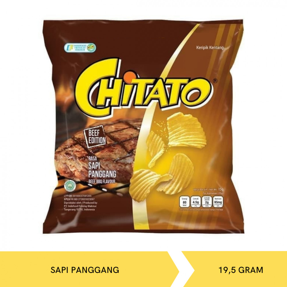 Mega Swalayan - CHITATO SAPI PANGGANG 19,5G X 60