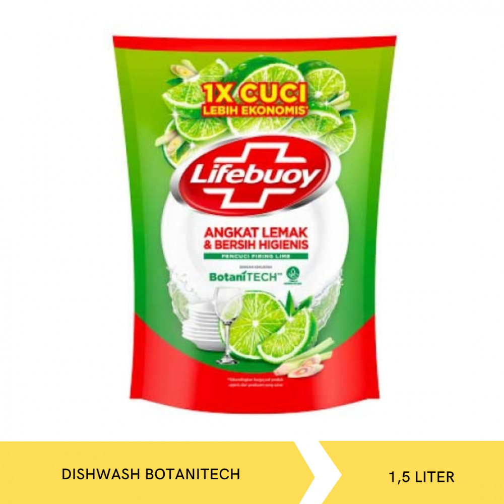 Mega Swalayan - LIFEBUOY DISHWASH BOTANITECH POUCH 1,5L X 6