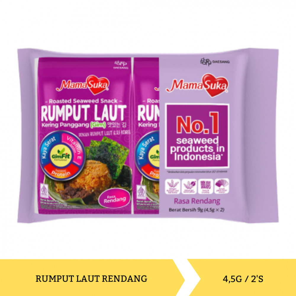 Mega Swalayan - MAMASUKA RUMPUT LAUT RENDANG PACK 4.5G/2S X 40