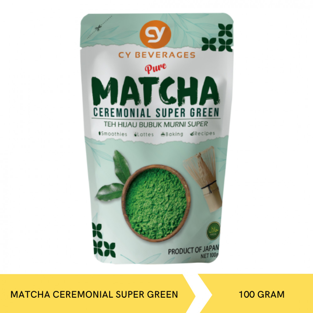 Mega Swalayan - CY PURE MATCHA CEREMONIAL SUPER GREEN 100GX24
