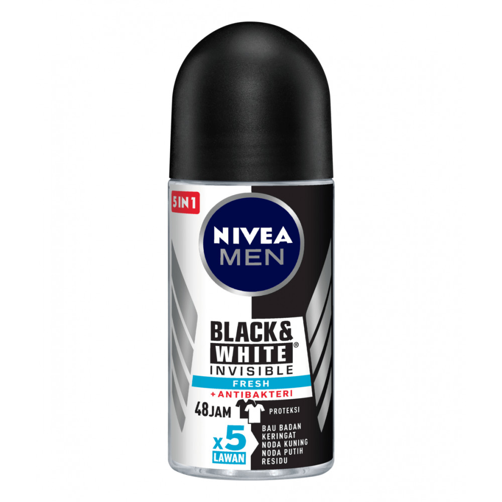 Mega Swalayan - NIVEA MEN DEO B&W INVISIBLE FRESH 50ML
