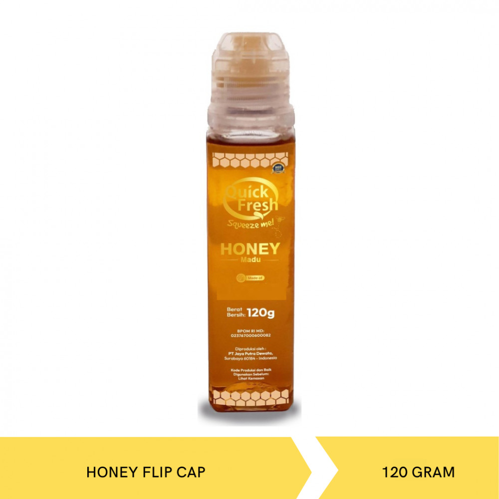 Mega Swalayan - QUICK FRESH MADU FLIP CAP 120G X 15
