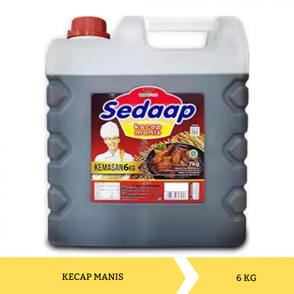 Mega Swalayan - SEDAAP KECAP MANIS JERIGEN 6KG