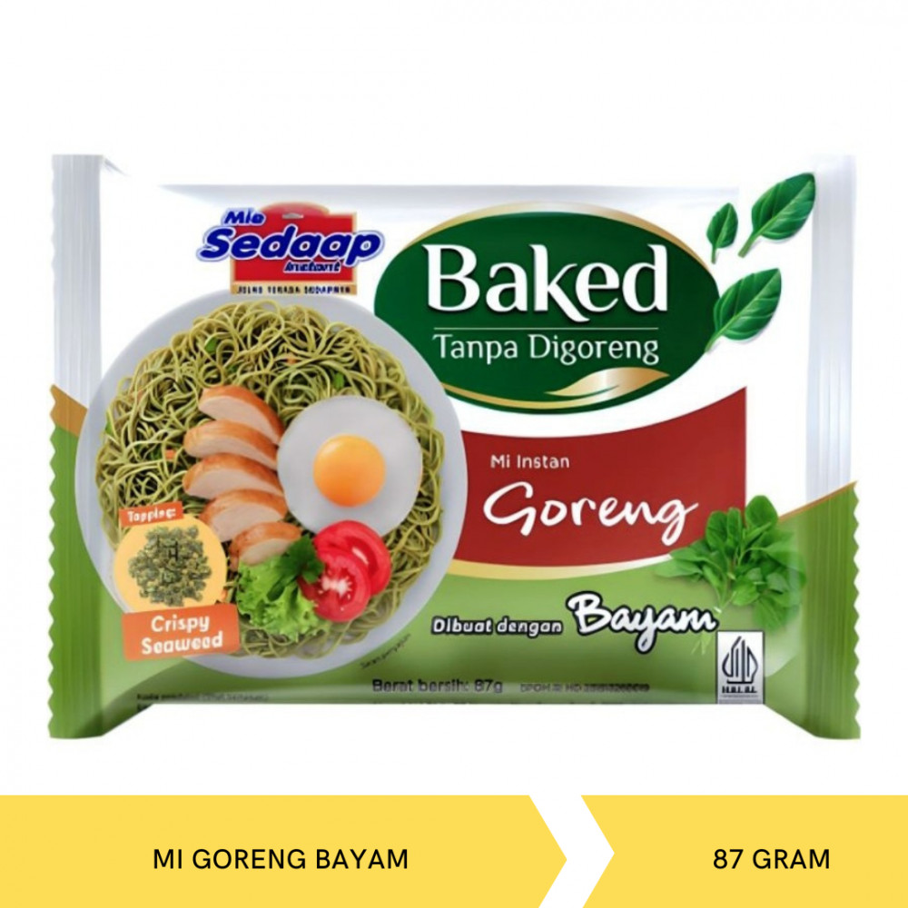 Mega Swalayan - SEDAAP BAKED MIE GORENG BAYAM 87G X 24