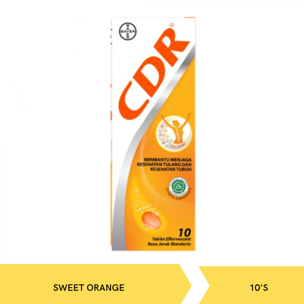 Mega Swalayan - CDR CALCIUM D REDOXON 10`S SWEET ORANGE EFF X 10