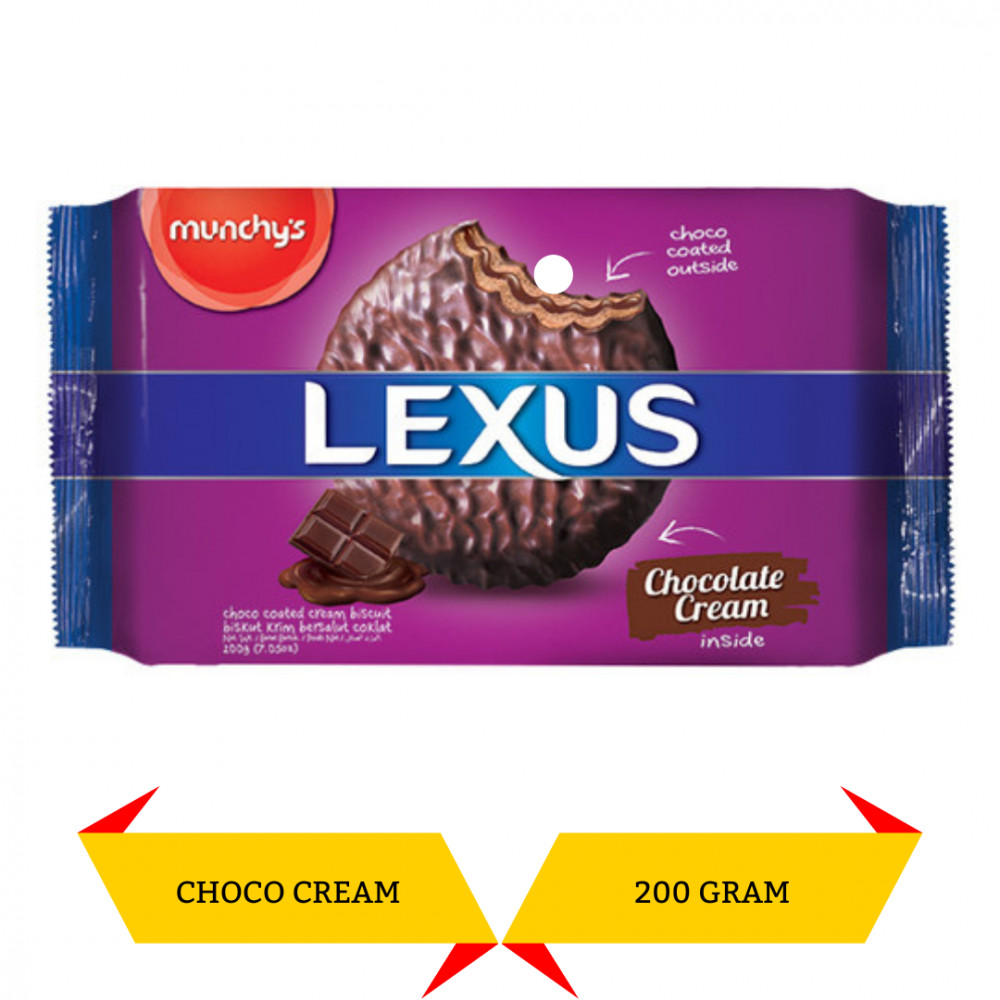 Mega Swalayan - LEXUS BISCUIT CHOCO COATED 200G X 12