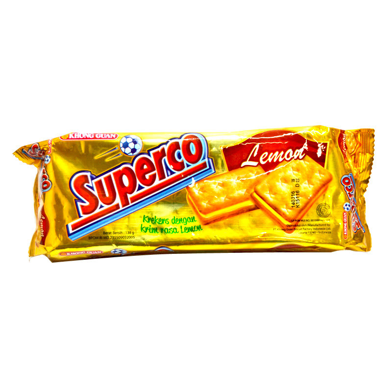 Mega Swalayan - KHONGGUAN SUPERCO LEMON 138G X 30