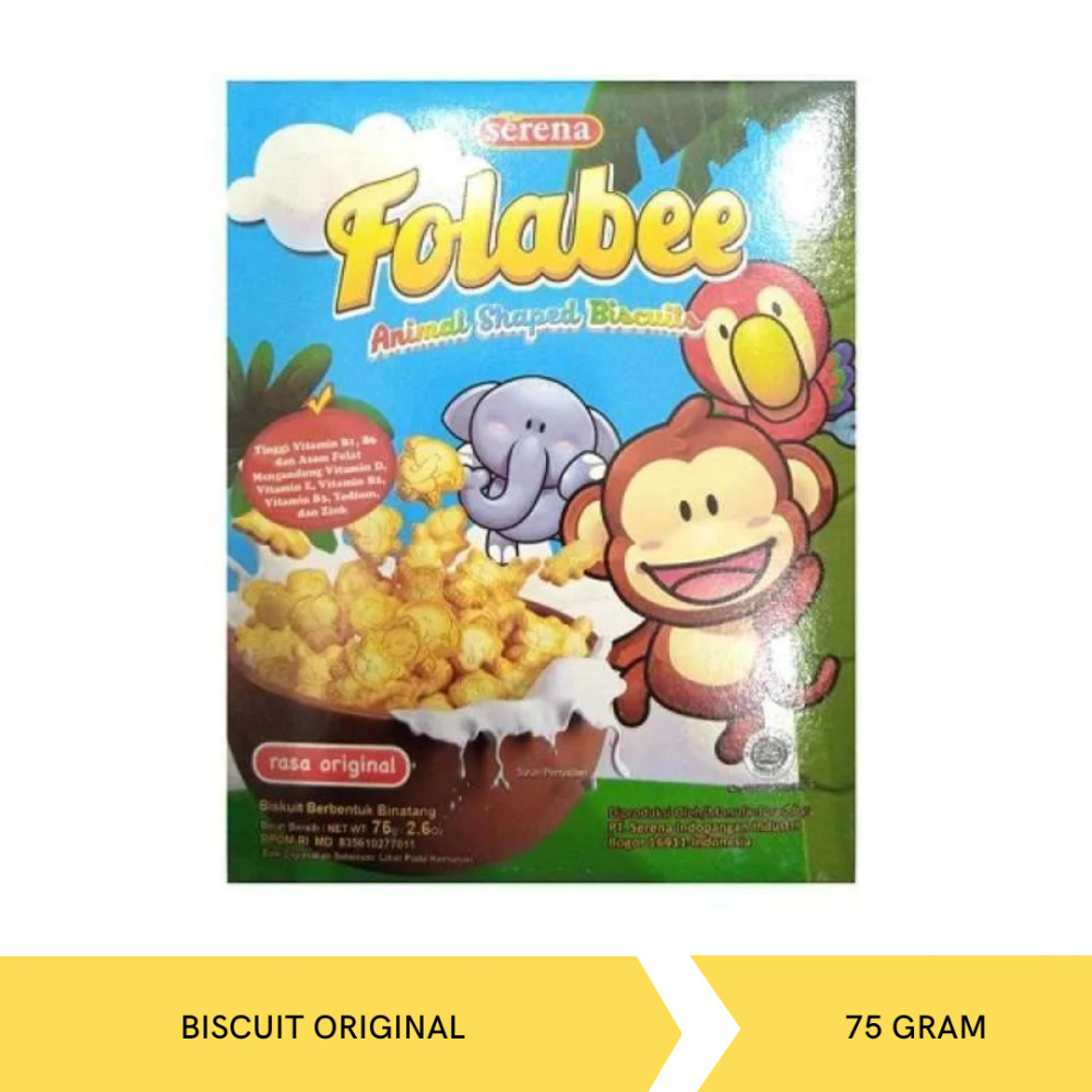 Mega Swalayan - SERENA FOLABEE ANIMAL BISCUIT ORI 75G X 30